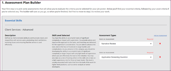 GC Digital Talent | A Tool for Assessment Planning